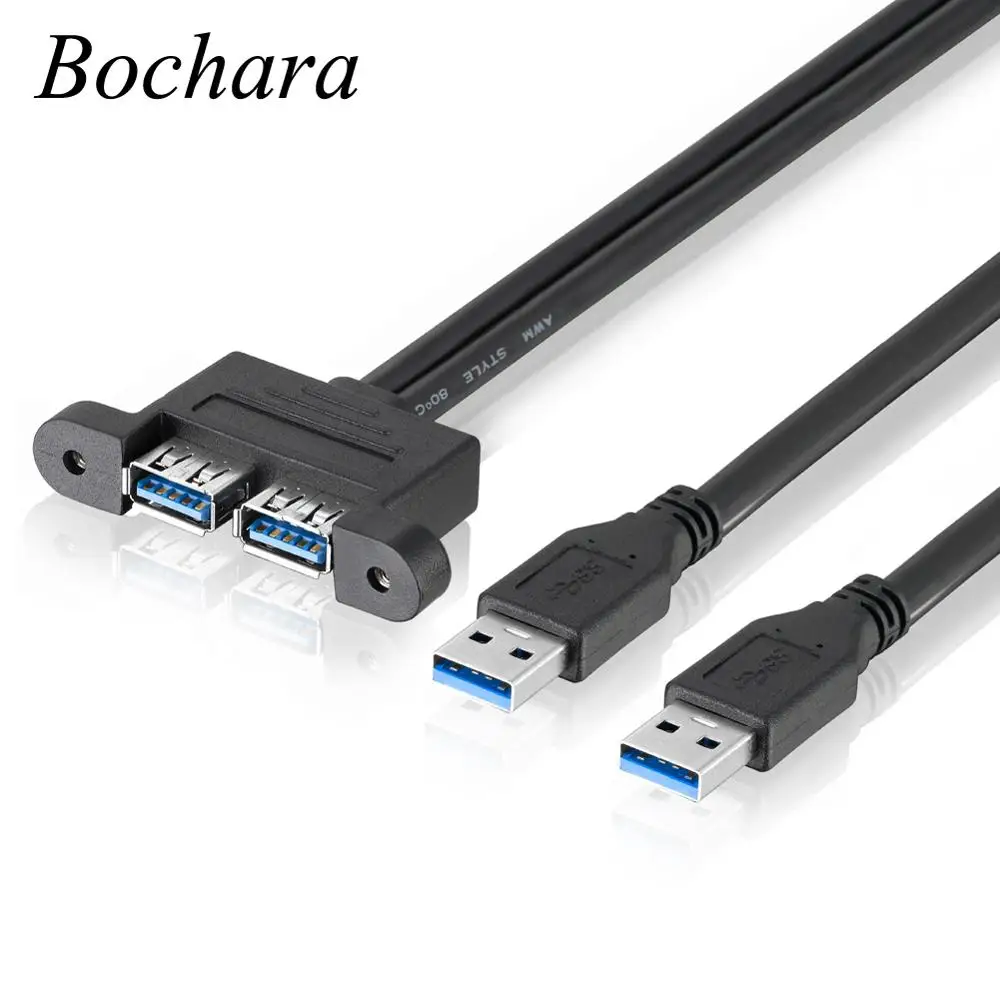 Bochara cable de extensión USB 3,0 Dual macho a Dual USB 3,0 hembra ...