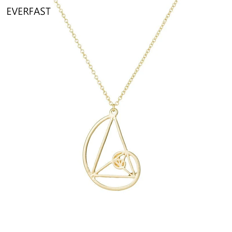 Everfast 1pc Fibonacci Golden Ratio Necklace Science Jewelry 3 Color ...