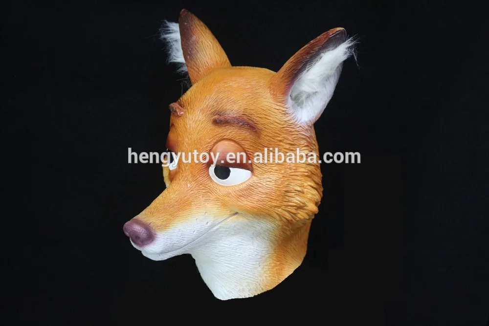 Nick Wilde Fox Mask Zootopia Halloween Fancy Dress Party Costume ...