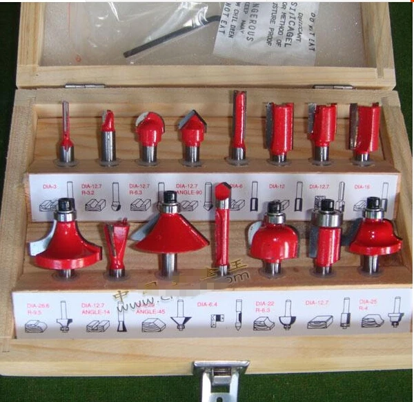 15pieces/set 1/4 Tenon Door Cabinet West Milling Machine Woodworking ...