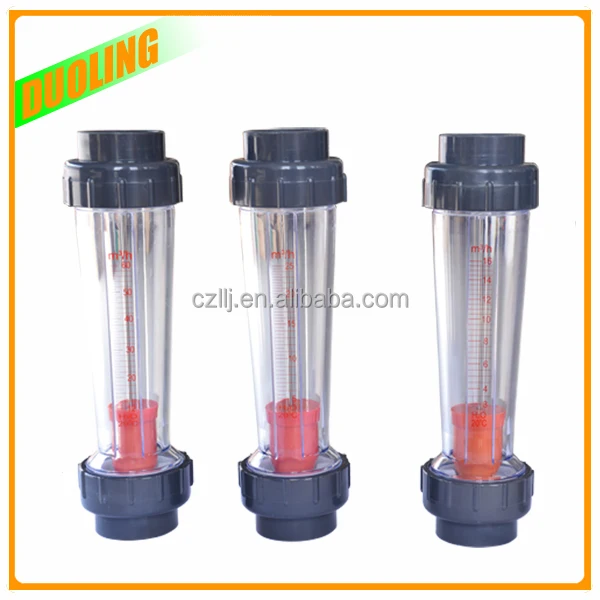 LZB 65S Plastic Rotameter 5 25M3/H short tube G2'' BSP threaded ...