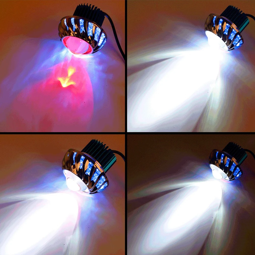 12V-10W-Motorcycle-Motorbike-LED-Headlight-CREE-LED-Projector-Lens ...