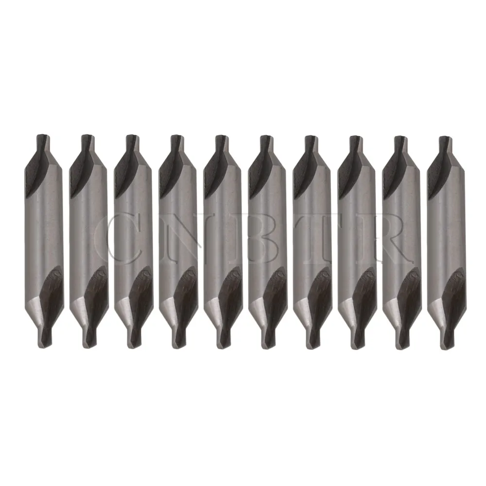 CNBTR High Speed Steel 3mm Center Combined Drill Bit Countersinks Pack ...