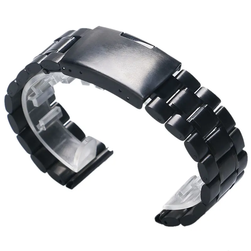 22mm Stainless Steel Mesh Watch Band Strap Fold over clasp with one ...