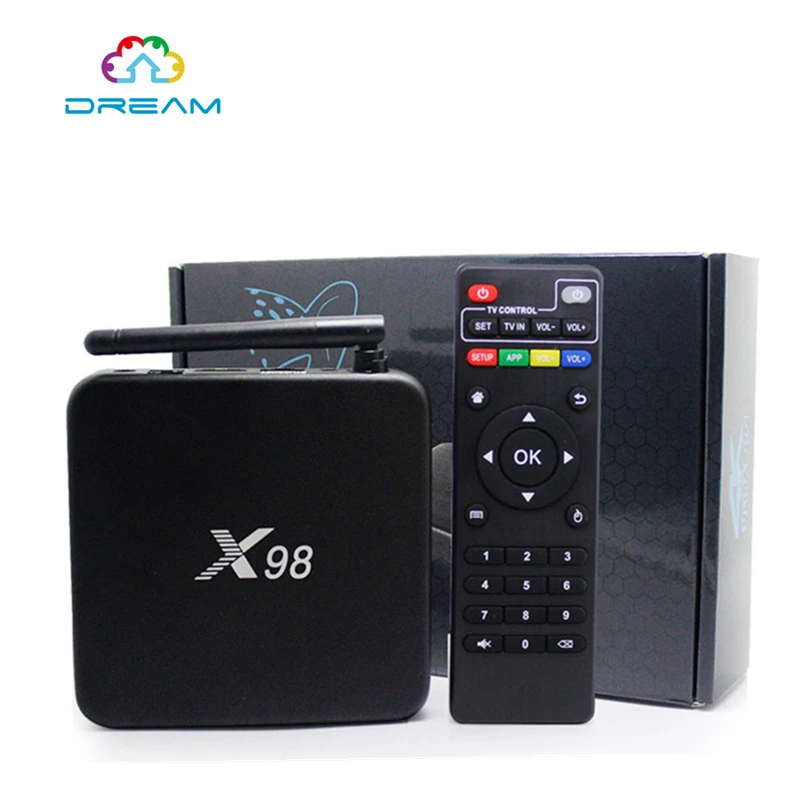 X98 Android TV Box S905 Quad core Set top Box 2 G / 16 G Android 5.1.1 ...