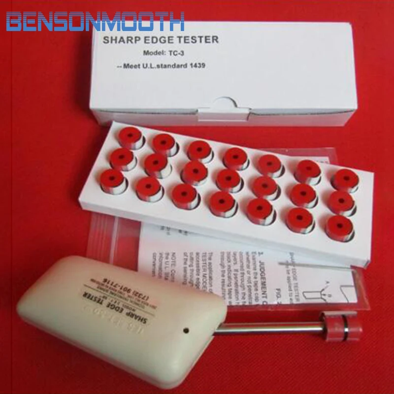 new UL 1439D Sharp Edge Tester with a box of the pressure testing cap ...