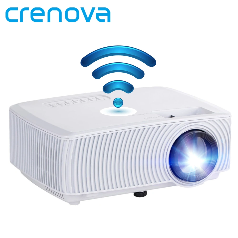 CRENOVA Video Projector Support Full HD 1080P Wireless Wired Sync ...