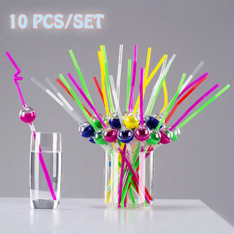 10pcs-Disposable-Pipette-Haha-Lovely-Shape-Creative-Drink-Taste ...