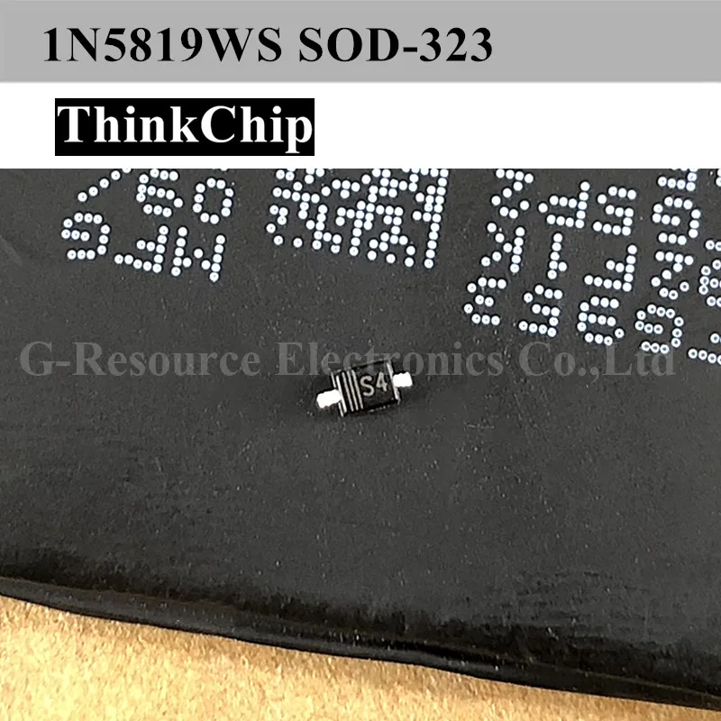 (100pcs) 1N5819WS S4 SOD 323 SMD 쇼트키 다이오드 트랜지스터, 1N5819 SOD323|케이블 도구 ...