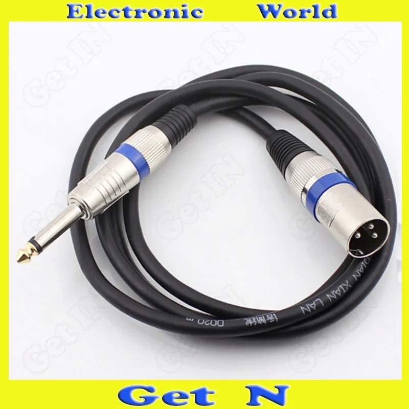 3pcs 20pcs 1.5Meter 6.35/6.5 2 Pin/Pole Cannon Connector Wire Cord ...