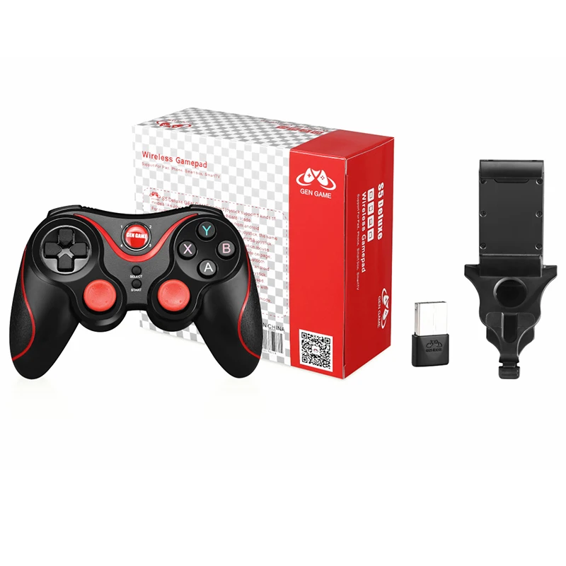 S5 Deluxe Wireless Bluetooth Joystick Gamepad Gaming Controller Remote ...