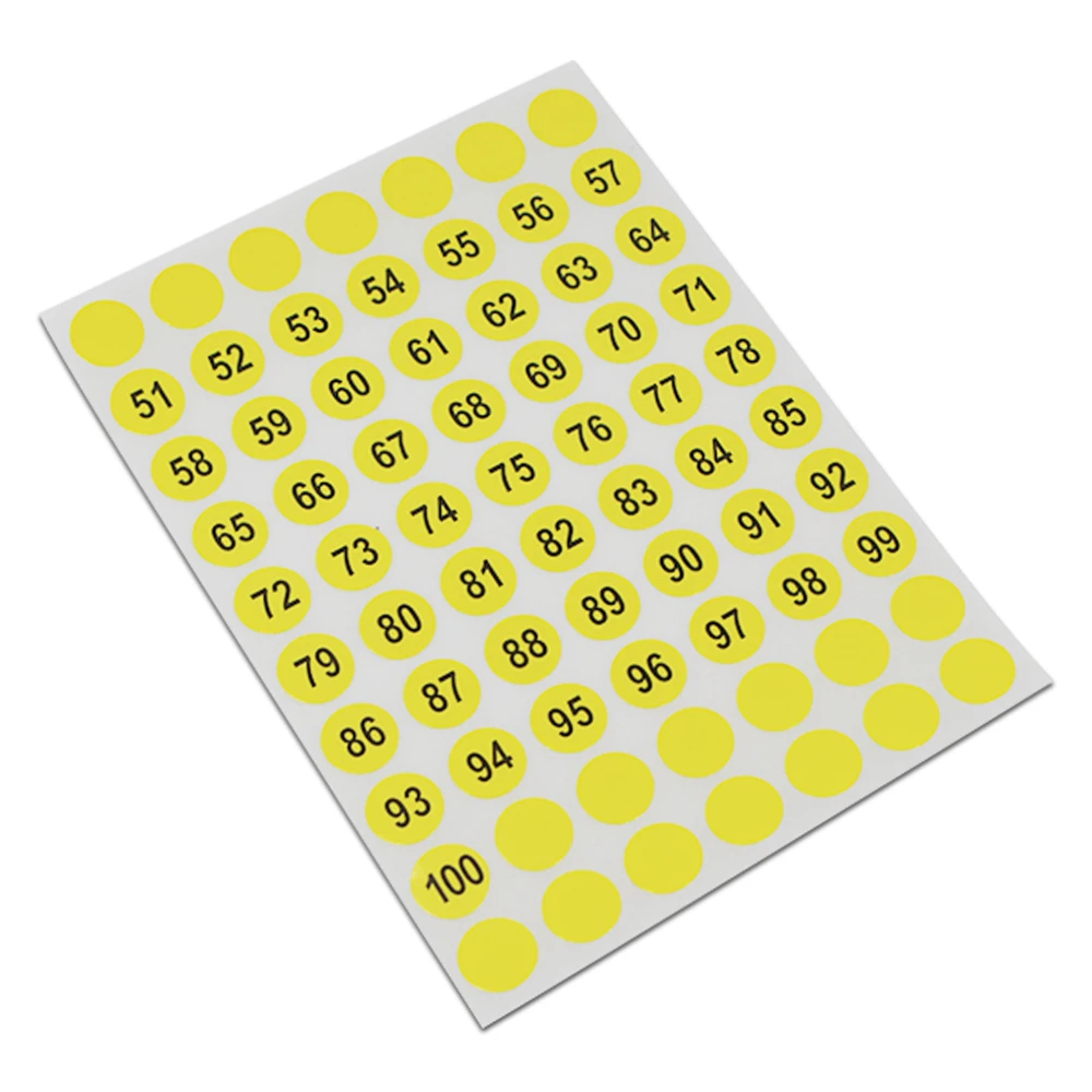 DHL 60000pcs/Lot 1 100 Educational Numbers Paper Label Digital ...