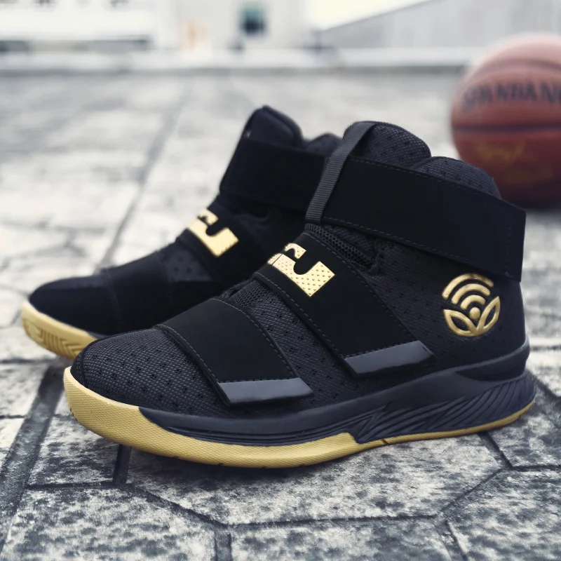 Official Men Basketball Shoes Genuine Leather LBJ 12 Soldier Trainers ...