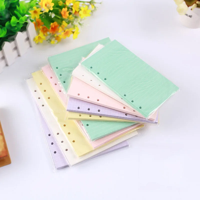 40 Sheets Notebook Filler Refill Papers A6 6 Holes Spiral Inner Pages 40 Sheets Notebook Filler Refill Papers A6 6 Holes Spiral Inner Pages