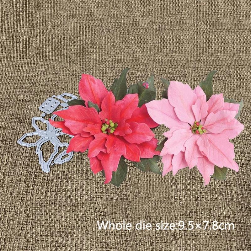 Xldesign Craft Metal Cutting Dies Cut Die Mold Poinsettia Flower ...