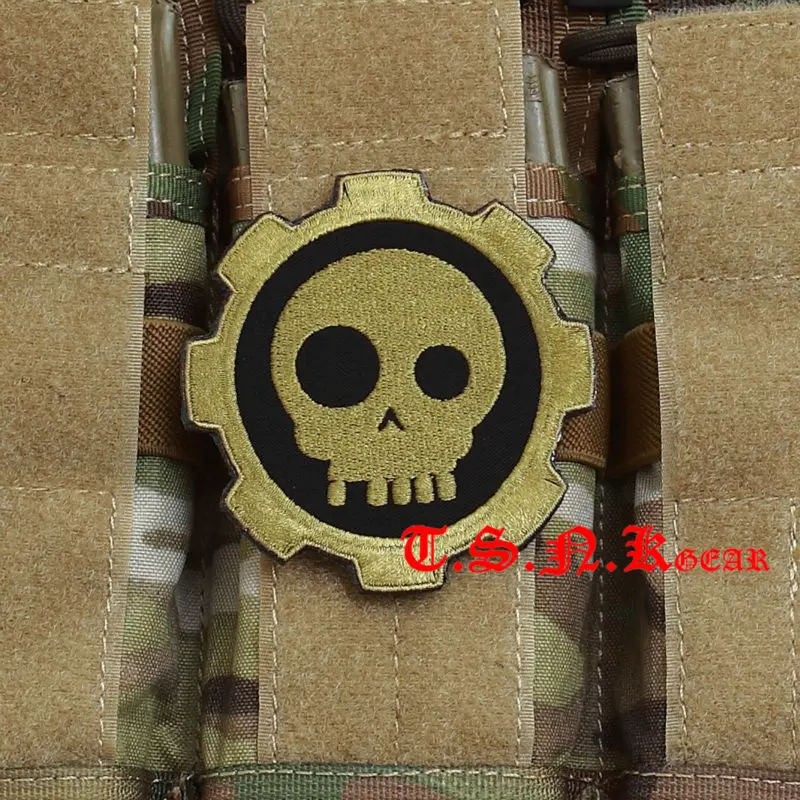 TSNK Military Enthusiasts " Gear Skeleton" Tactical Morale Patch Army ...