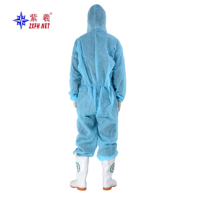Non-woven overall suit laboratory protective suit isolation clothes in ...