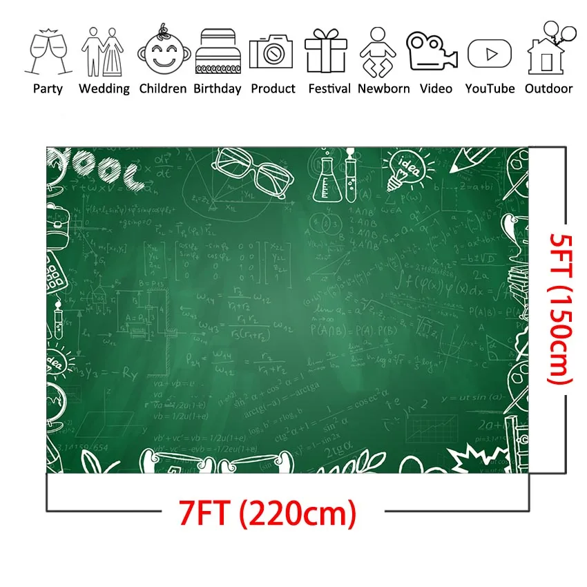 MEHOFOTO Photography Backdrops Blackboard Graffiti Graduation Back to ...