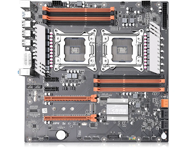 X79Dual LGA 2011 Комплект материнских плат 2 шт E5 2690 и 4*8 ГБ = 32 ...