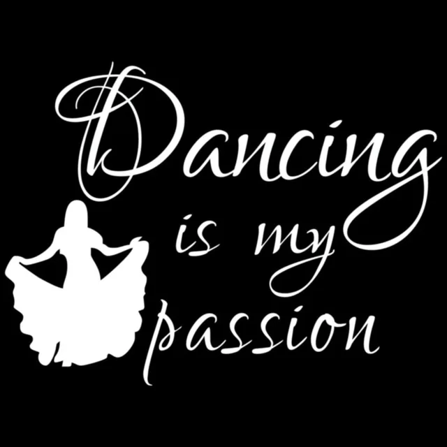 135cm10cm Dancing Is My Passion Vinyl Beautiful Dancer Girl Car Sticker S9 0032 In Car