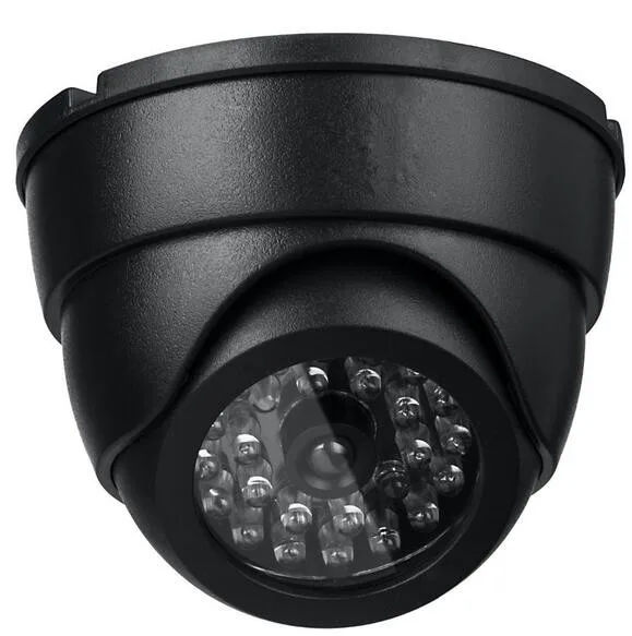 Black Security Dummy Fake Simulation Dome Cctv Camera Security Indoor ...