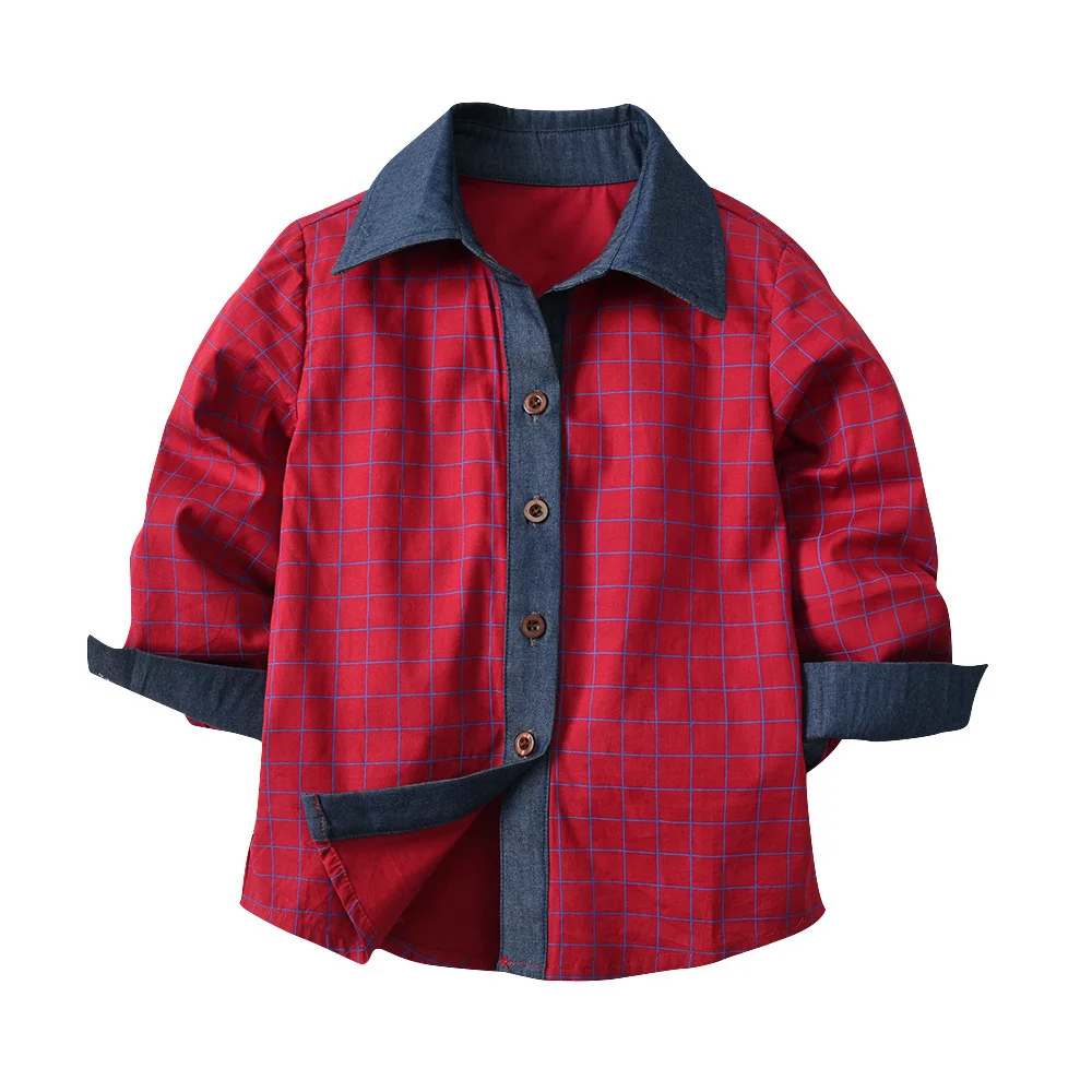 Children Boys Casual Shirts Children's Tops Outwear Clothing Baby ...