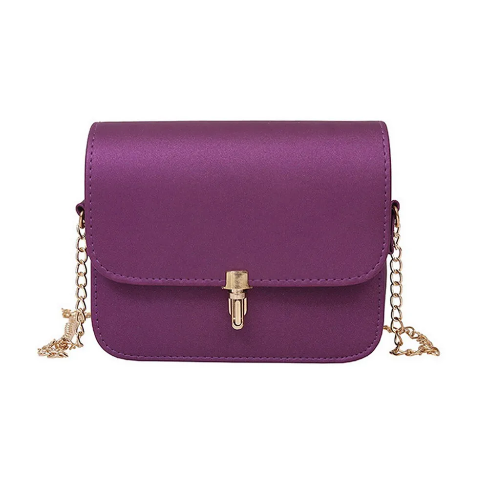 New Arrival Women Girls Messenger Shoulder Bag PU Leather Hasp Lock ...