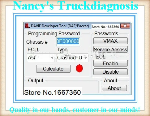 Free Shipping DAF DAVIE Developer Tool(DAF/Paccar) Software, DAVIE ...