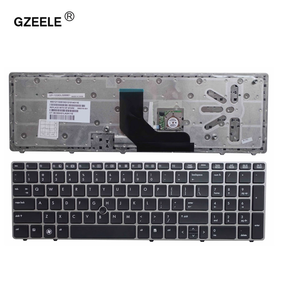 Hp Elitebook 8460p Keyboard Hungarian | Hp 8570w Keyboard Backlight ...