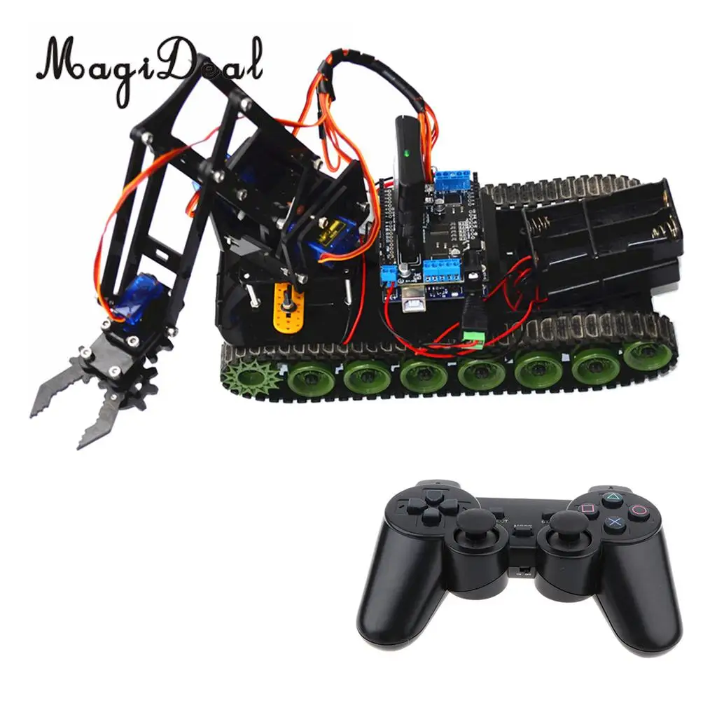 DIY Remote Control Tank Chassis Robot Arm Circuit Kits for Arduino ...