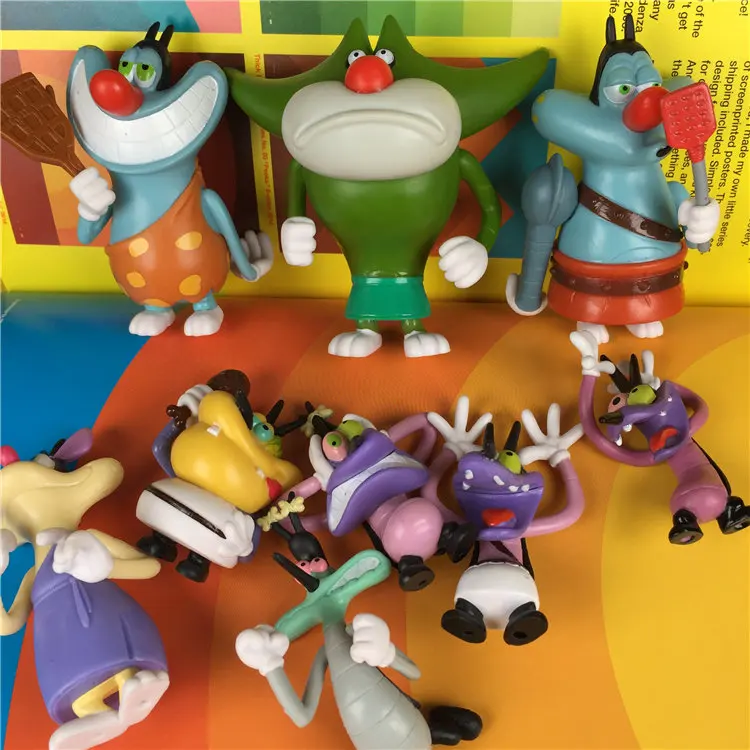 Figuur Oggy En De Kakkerlakken Speelgoed Poppen Oggy Olivia Joey ...