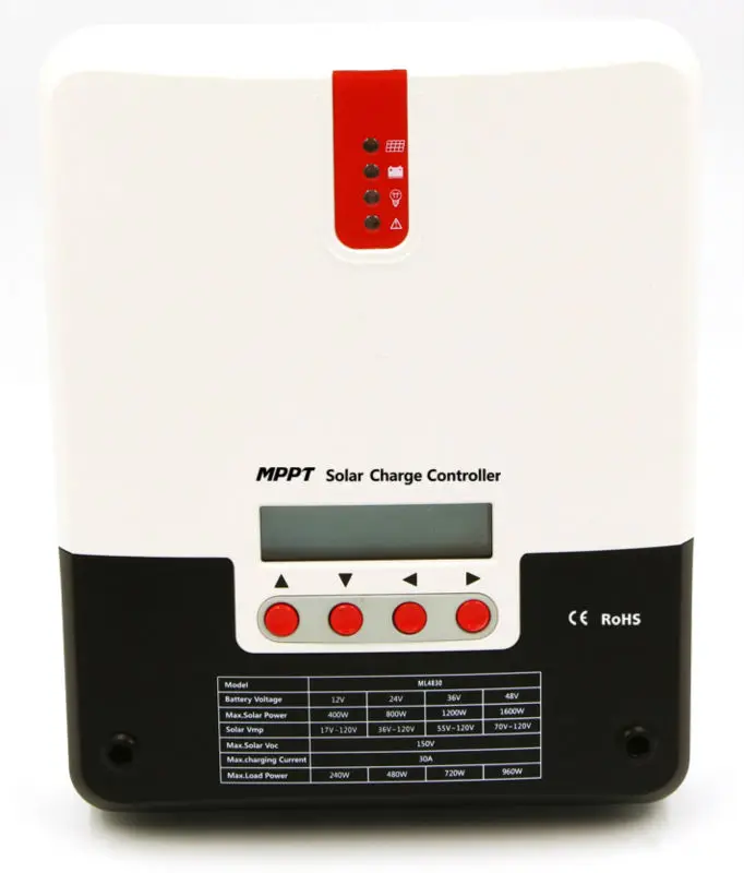 12V/24V/36V/48V auto recognization Solar charge controller 30A MPPT ...