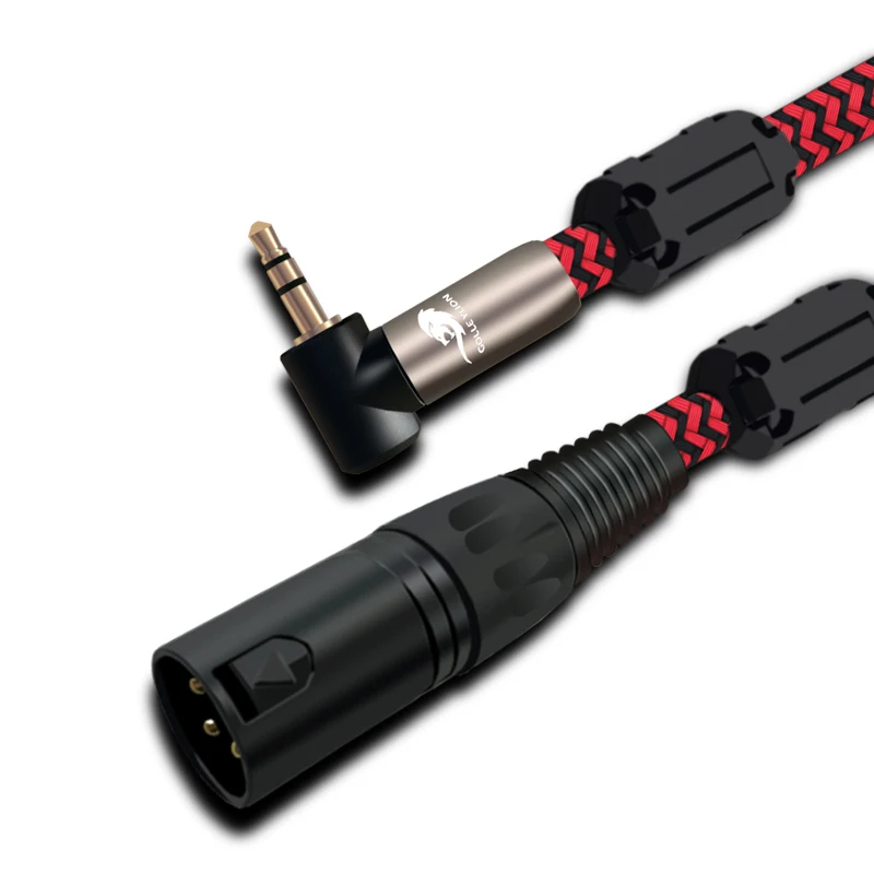 HiFi Condenser Microphone Cable Regular 3 Pin XLR to 3.5 Mini Jack for ...