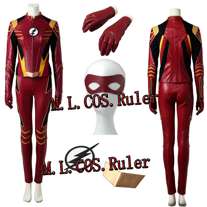 New Cos The Flash Season 3 Cosplay Jesse Quick Cosplay Costume Women ...