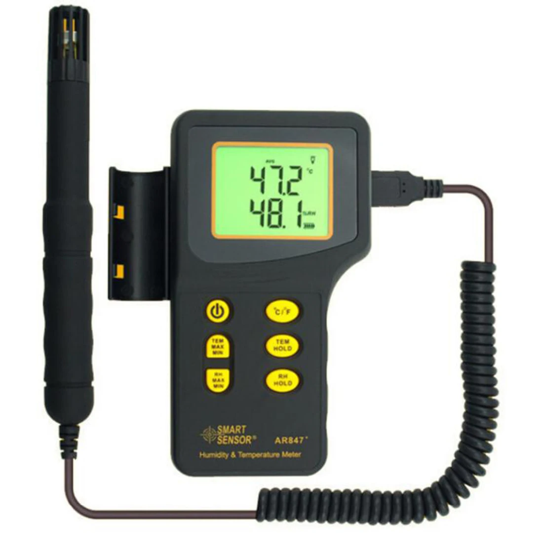 Lcd Humidity Temperature Meter Digital Hygrometer Thermometer Tester ...