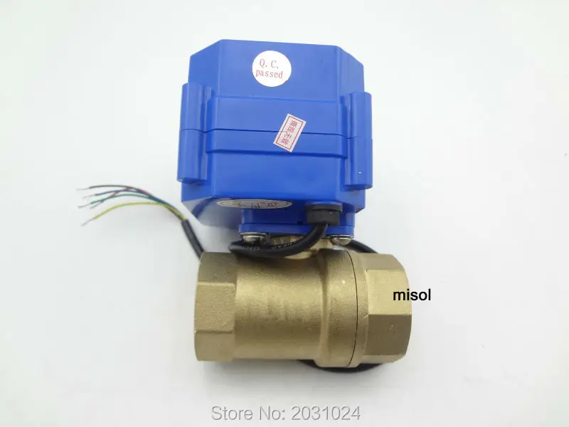 Motorized ball Ventil valve,220v,2 way,DN25 (reduce port),electrical ...