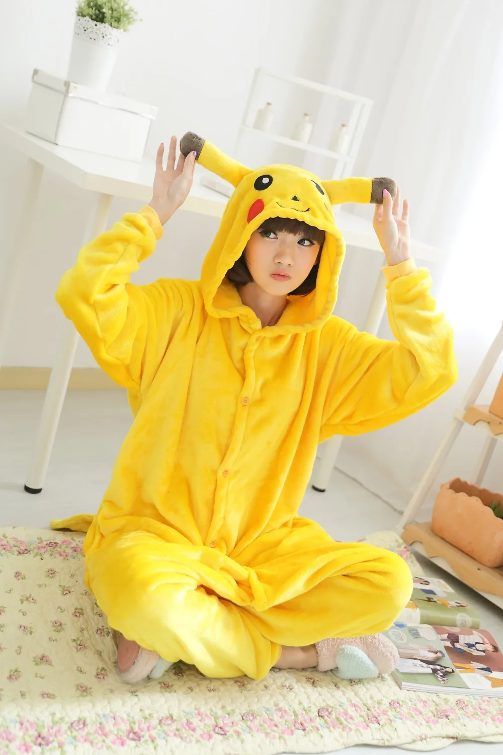 New Unisex Adult Flannel Pajamas Animal Pyjama Suits Cosplay Adult ...