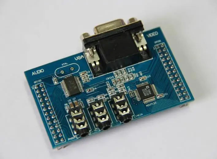 Free Shipping! WM8731 TLV320AIC23 ADV7123 digital audio VGA display ...