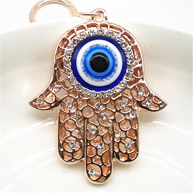 lucky charm amulet hamsa fatima hand evil eye keychains purse bag ...
