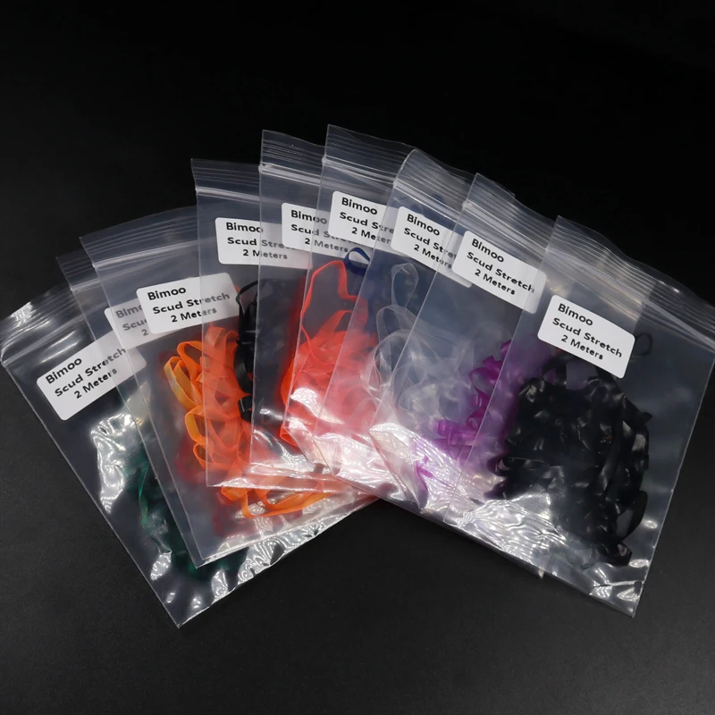 Bimoo 2 м/уп. 3 мм Скад назад стрейч креветки Nymph бэк лента красный ...