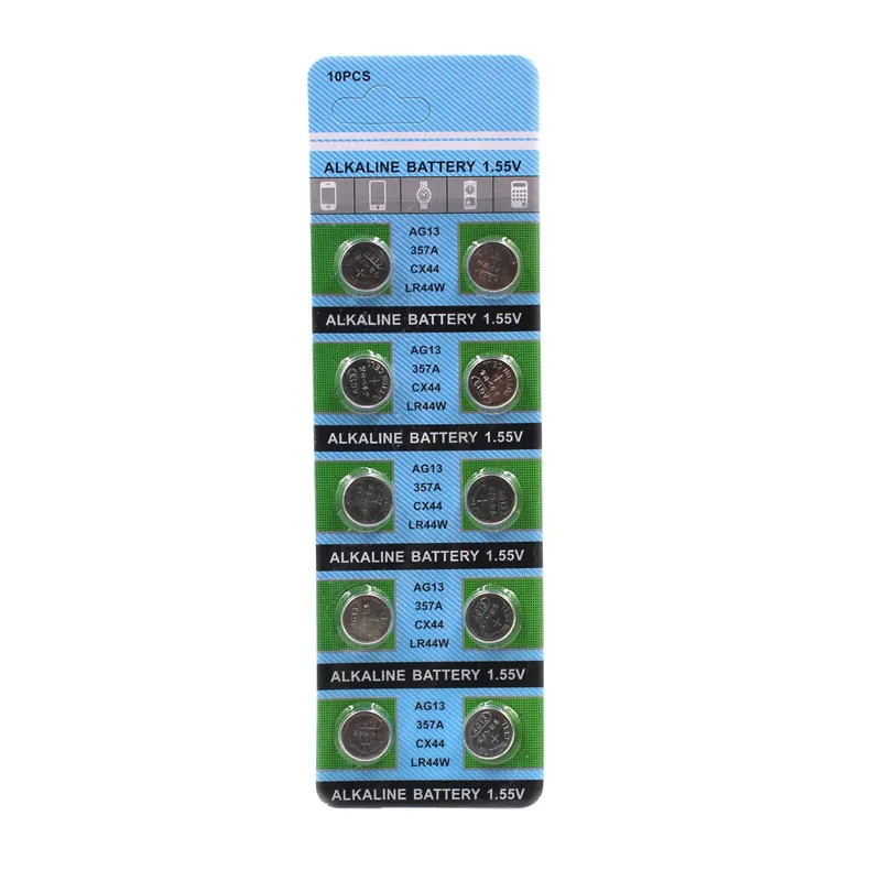 10pcs-pack-ag13-lr44-button-battery-A76-LR44H-Cell-Coin-battery-357-R44 ...