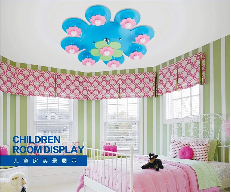 Free shipping garden flower children room lamps girls bedroom Princess ...