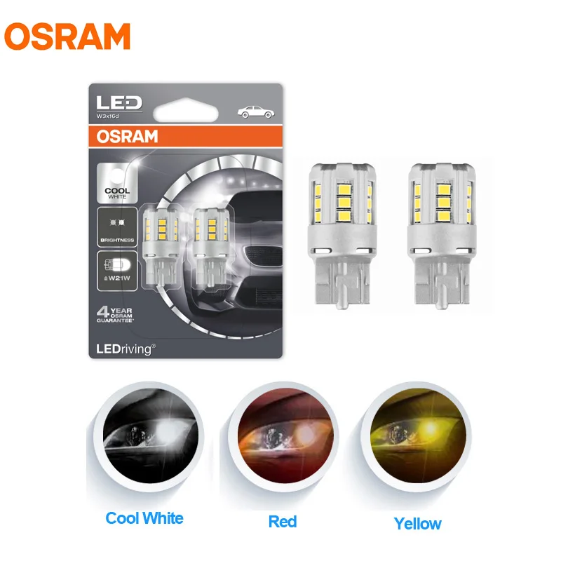 Osram t20 7705 w21w wy21w 12v 1 3w led ledriving 2000k 6000k padrão ...