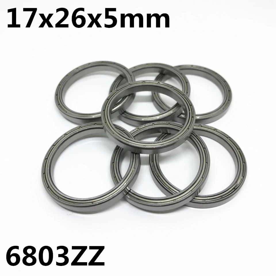 10pcs 6803ZZ 6803 2RS The high quality of ultra thin deep groove ball ...