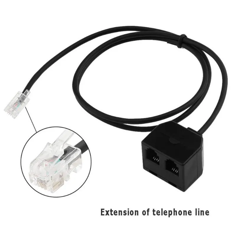 Wantek Telephone Adapter Splitter With Rj9 Jack/plug Connections For ...