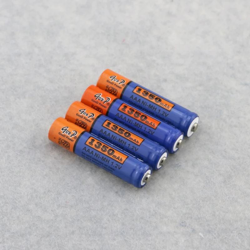 4PCS 1350mAh 1.2V AAA Battery Rechargeable Battery 3A NI MH Bateria ...