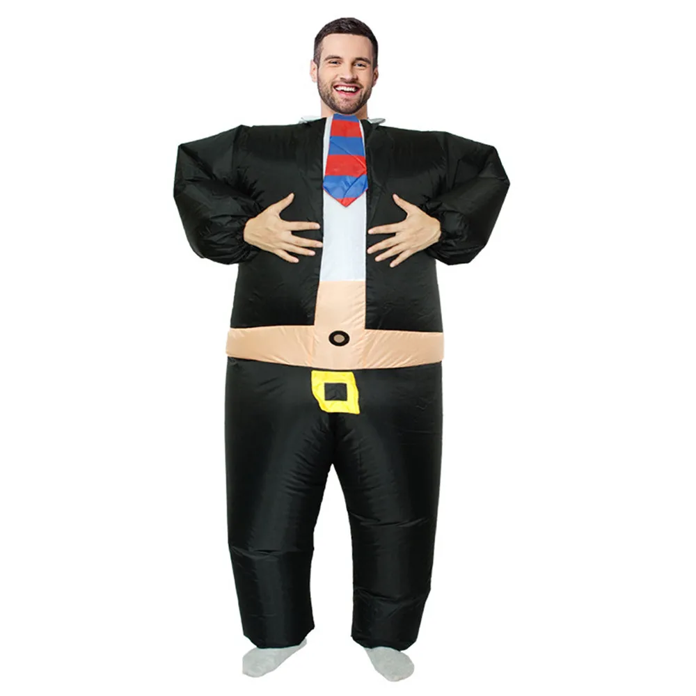 Gangster Inflatable Costume Halloween Costume Inflatable Black Suits ...