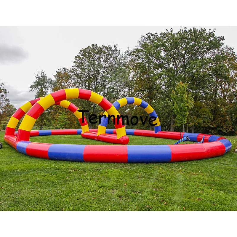 kart racing trace inflatables portable inflatable racing track race ...