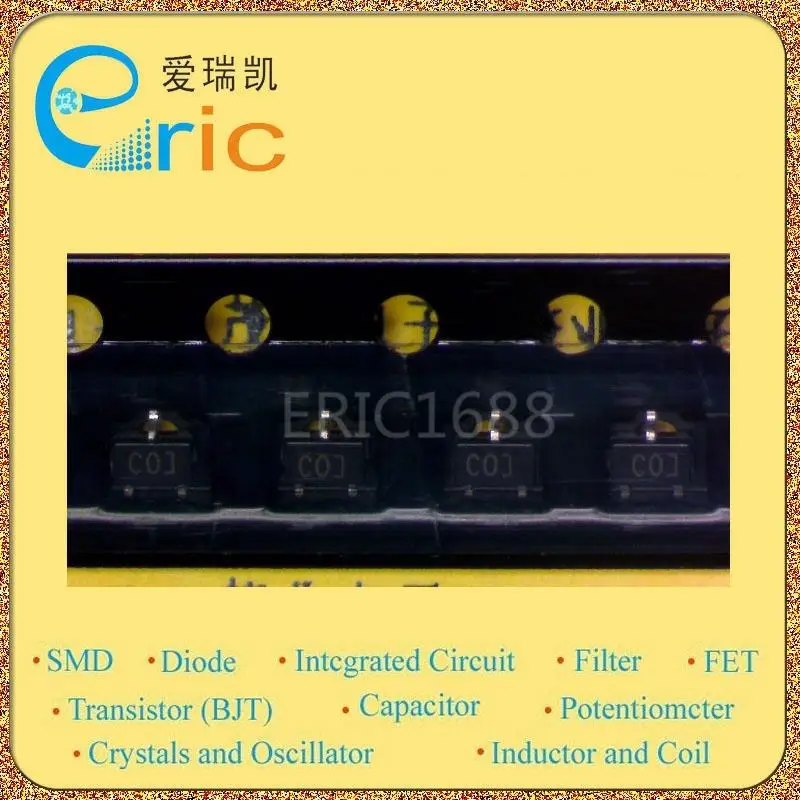 100 unids HSMS 282B TR1 HSMS282B HSMS 282B Diodo de Barrera Schottky Tubo Individual SOT 323/SC ...