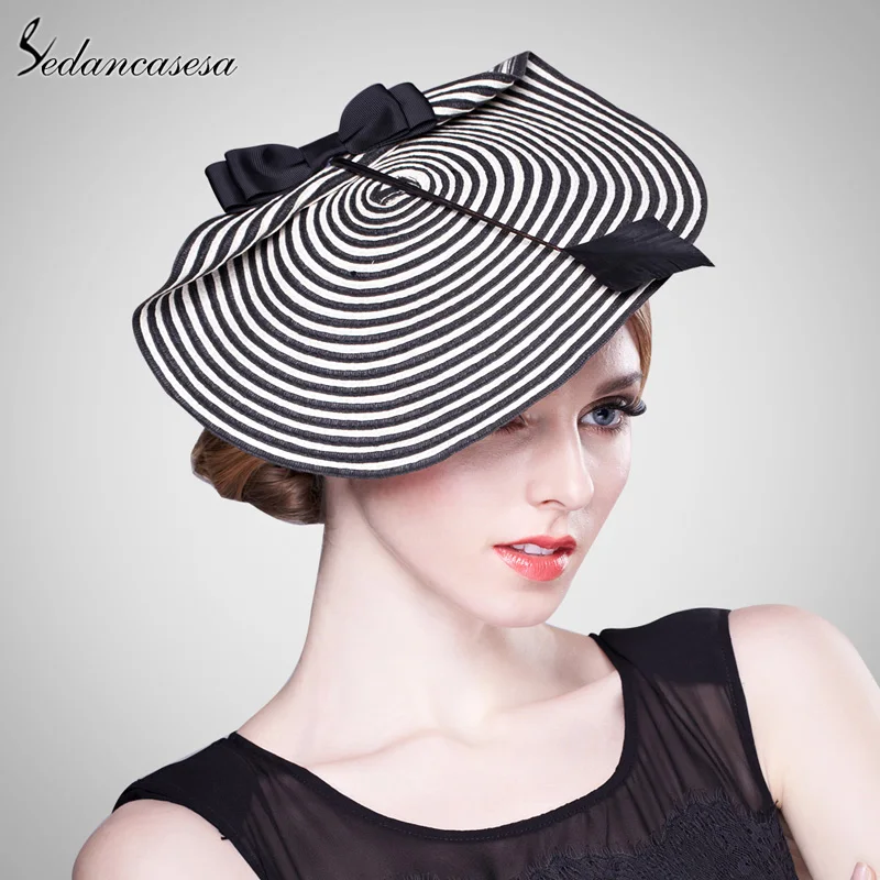 Sedancasesa Elegant Women Formal Hat Fascinator For Weddings Evening ...